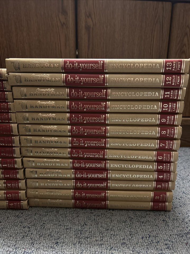 Complete Set 1-26 Handyman Encyclopedia Do It Yourself Volumes (1978,HC ...