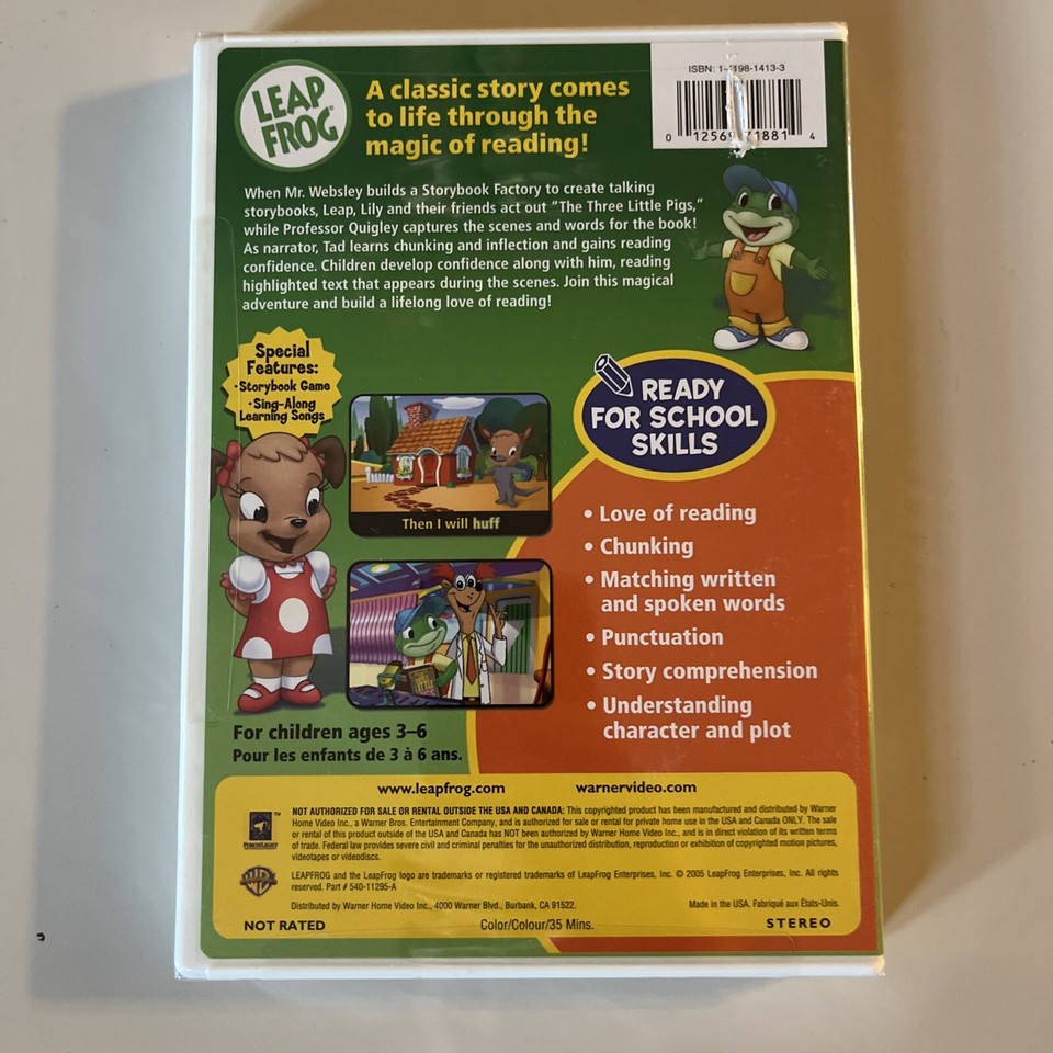 LeapFrog: Learn to Read at the Storybook Factory New Sealed DVD 2005 | eBay