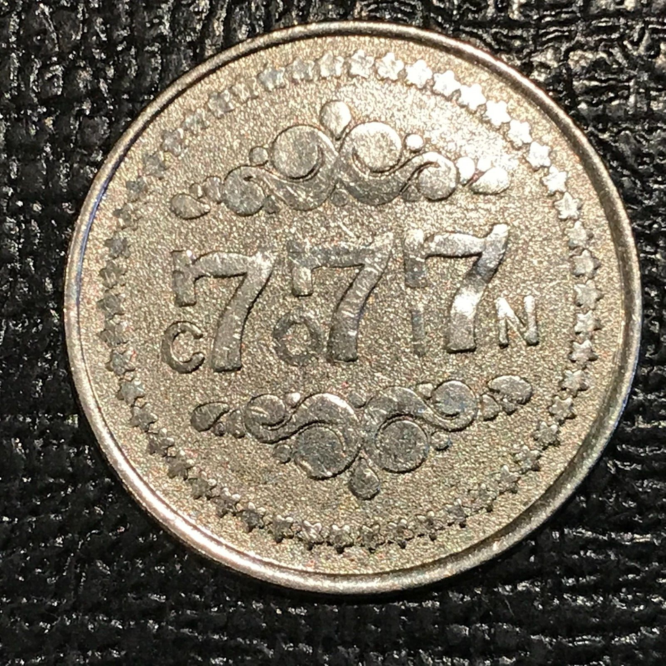 HIGH GRADE OLYMPIA MACHINE CHERRIES 777 PACHINKO GAME COIN / TOKEN-24MM ...
