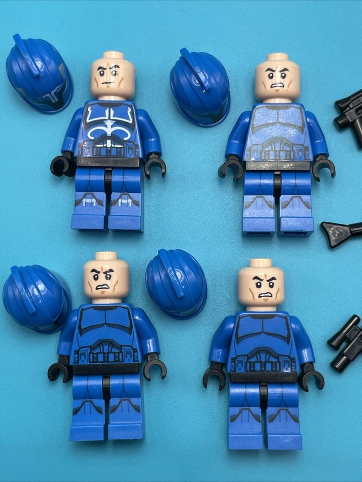 Lego Star Wars Senate Commando Trooper Minifigure Pack of 4 Figs 75088 ...