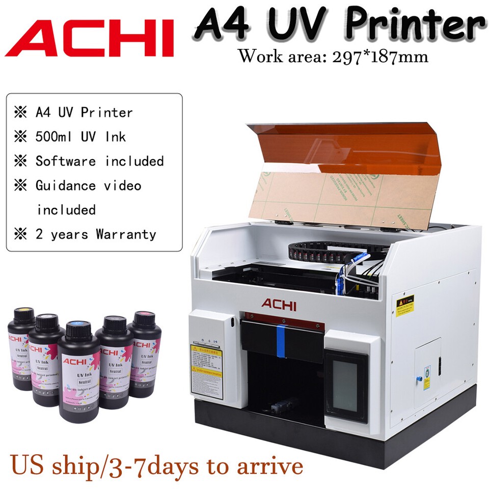 【IN US】A4 UV Printer Flatbed Printer Epson Printing Metal Phone Case ...