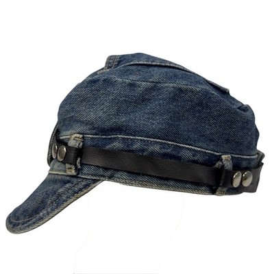 Vintage ROBO CAP The Road Rag Denim Hat Unisex Size M Motorcycle Biker ...
