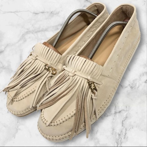 Auth FENDI Olock Loafer Dress shoes Men's Size EU43 US10 Logo Leather ...