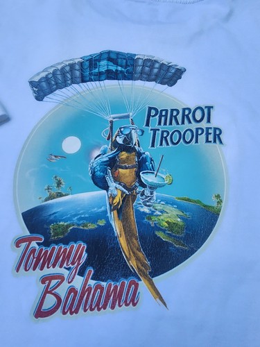 TOMMY BAHAMA Parrot Trooper T-Shirt White XXL | eBay