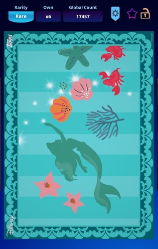 Topps Disney Collect Digital Cosmopolitan ARIEL Panoramic Princess ...