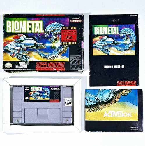 Super nintendo Snes Shmup Biometal US Ntsc Cib Inclus Affiche Shoot'em ...