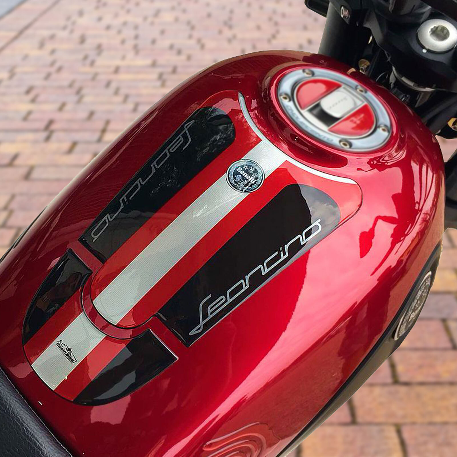 Stickers Tank Pad Motorcycle 3D Resin compatible with Benelli Lion 500 ...