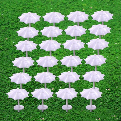 TYS12150 24pcs Model Train Sun Umbrella Parasol 1:150 N Scale Garden ...