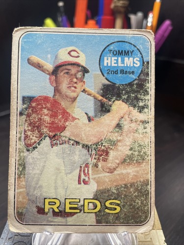 1969 Topps Tommy Helms #70 Cincinnati Reds | eBay