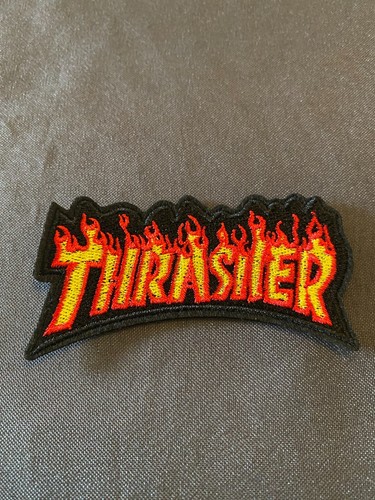 écusson patch brodé thermocollant thrasher flamme NEUF | eBay
