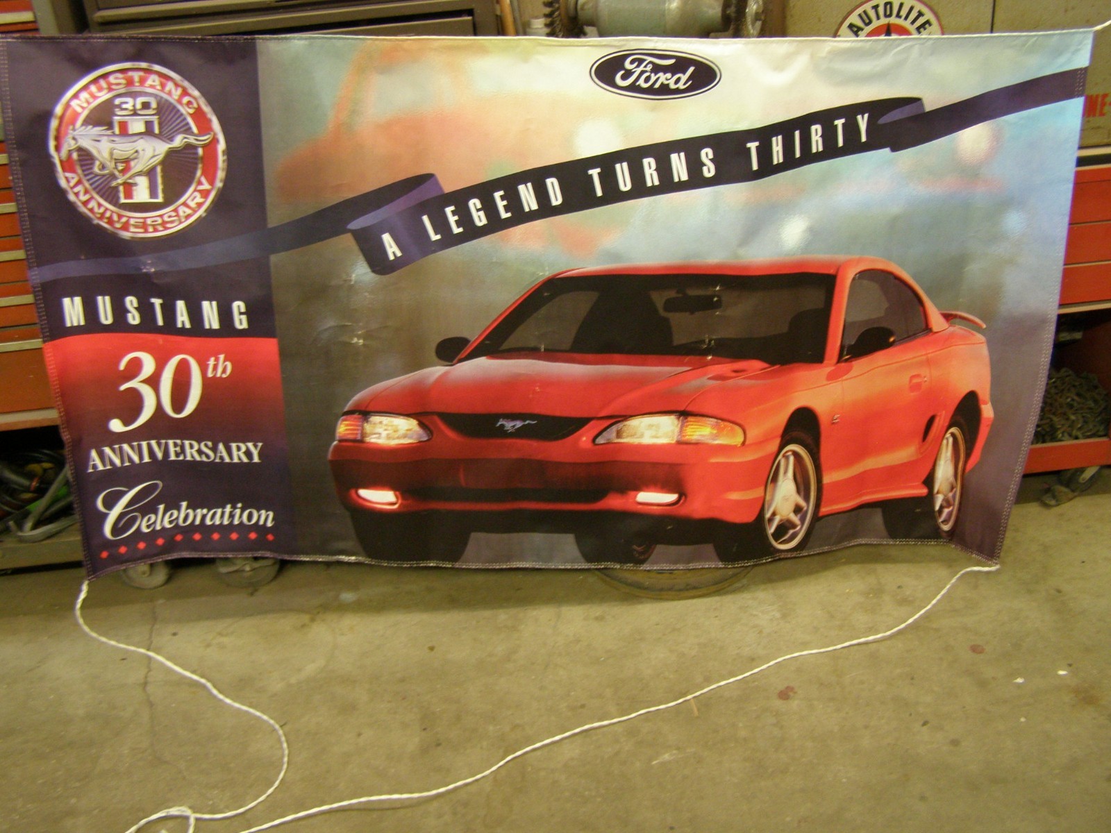 NOS OEM Ford 1994 Mustang 30th Anniversary Show Room Banner GT | eBay