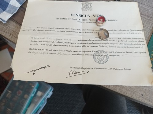 Saint Catherine labouré relic and document RARE | eBay