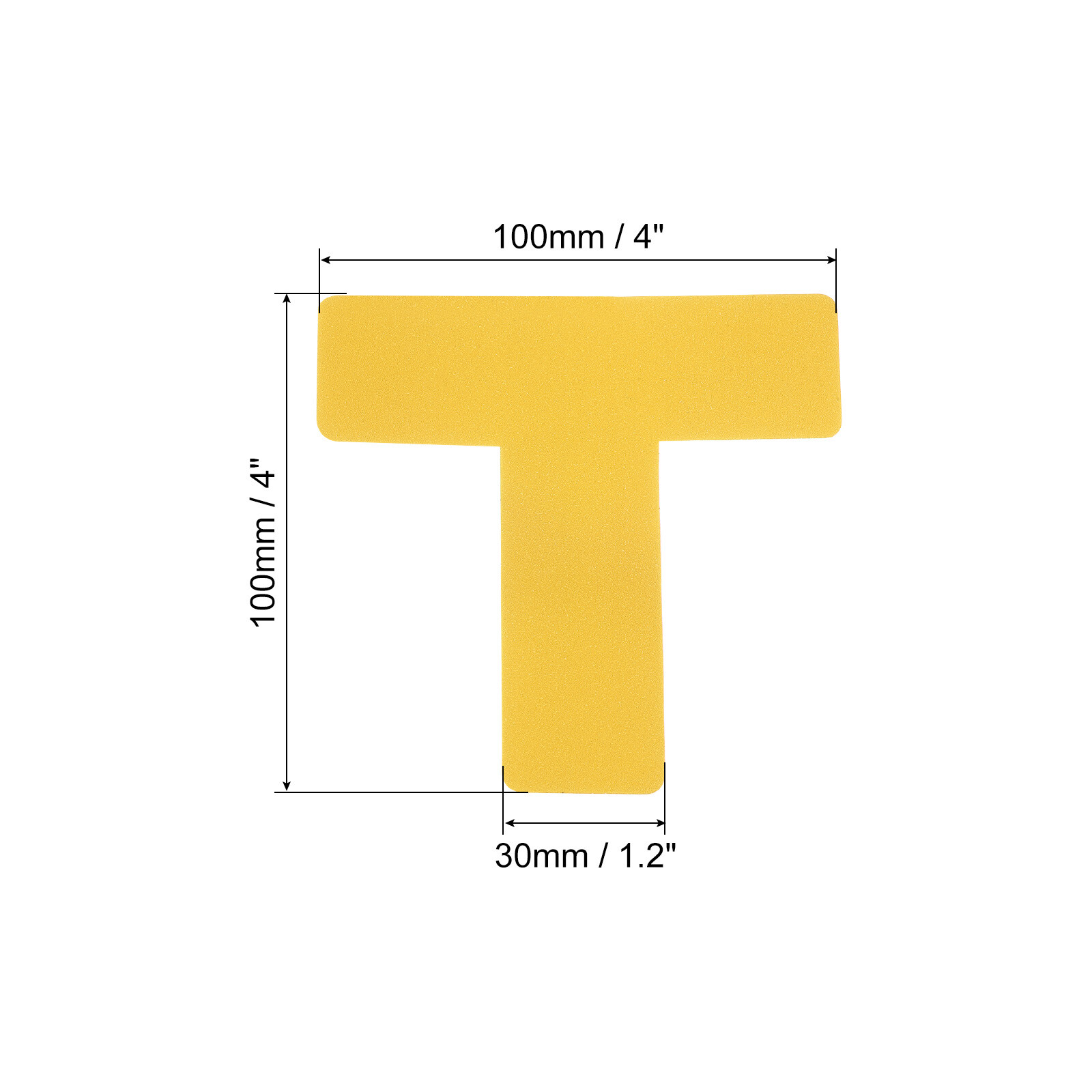 5s Location Marking Corner 4x4x1.2" 20Pcs T Shaped Floor Marker Yellow ...