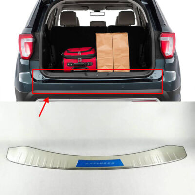 Stainless Rear Bumper Protector cover sill guard For 2016-2019 Ford ...