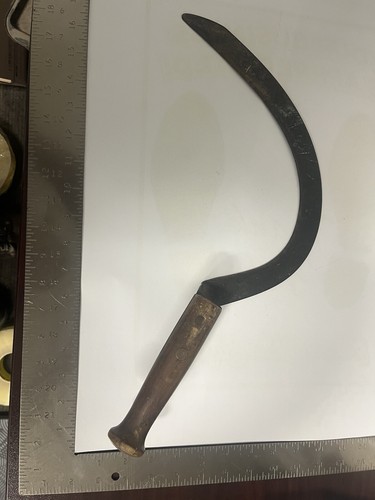 Vintage Antique Hand Sickle with Wood Handle Farm Tool Home Decor ...