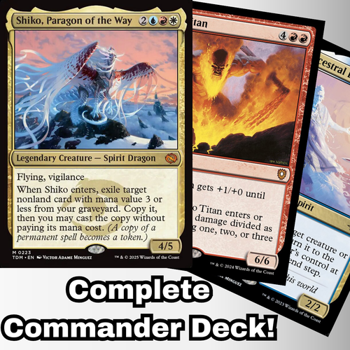 MTG Commander EDH Deck Shiko, Paragon of the Way 100 Cards Custom Deck ...