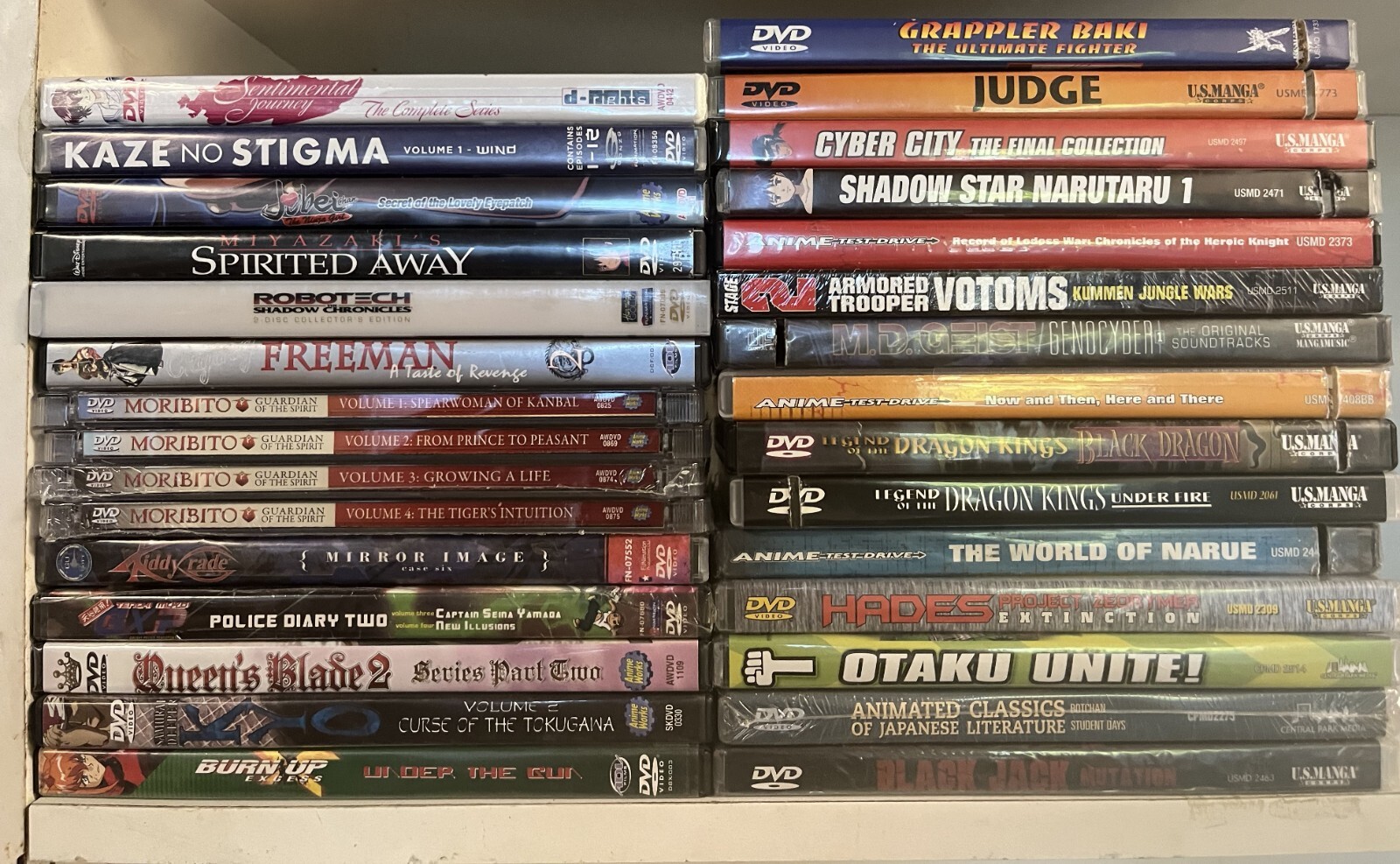 Wholesale Lot of 30 Anime DVD US Manga Funimation CPM Works ADV ...