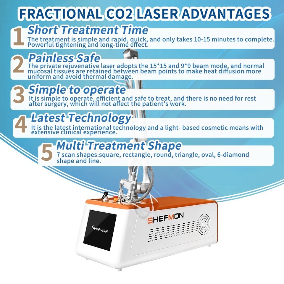 CO2 Laser Skin Resurfacing Machine Fractional CO2 Laser For Acne Scars ...