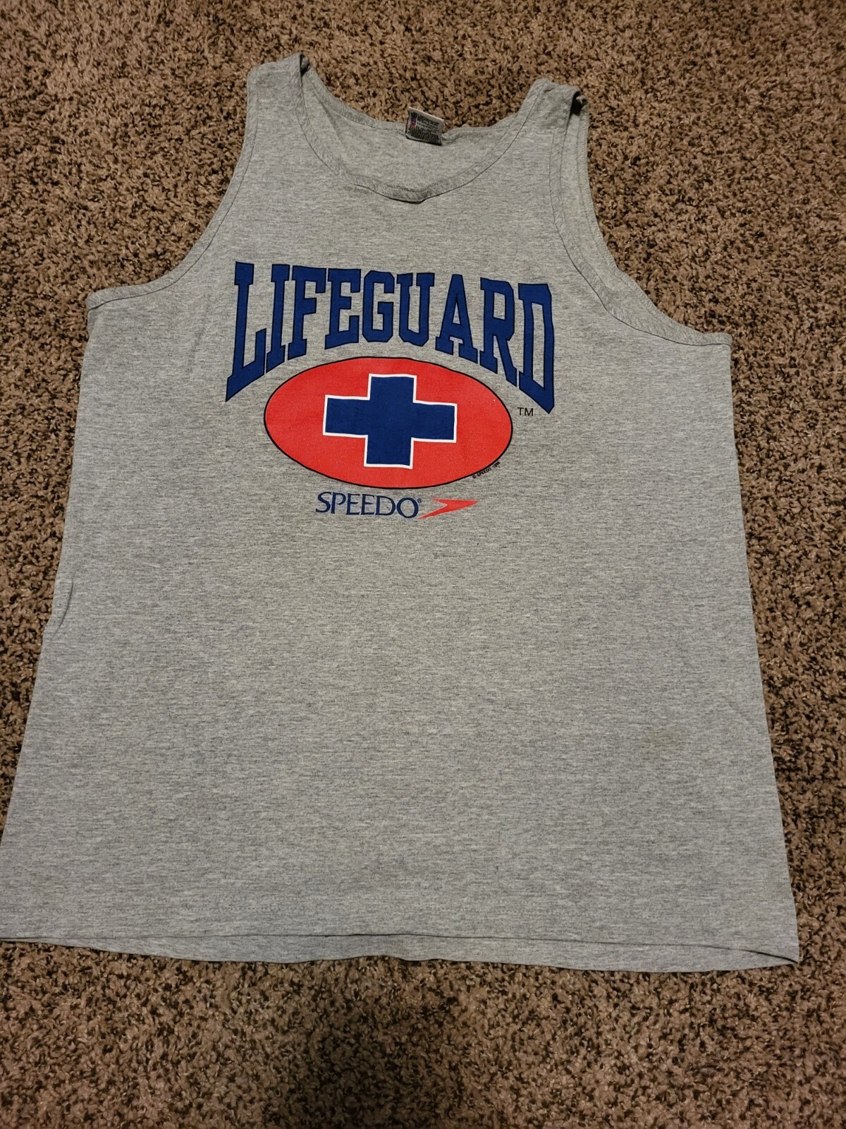 Vintage 1998 Men’s Speedo Lifeguard Beach Tank Top Si… - Gem