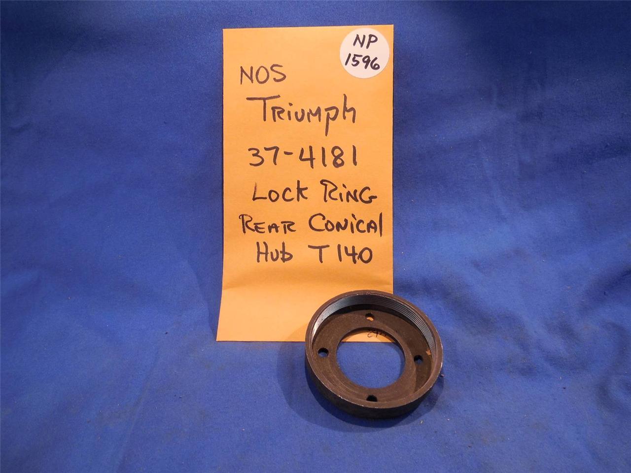 Triumph BSA T150 T140 Late Rear Conical Hub Left Side Lock Ring # 37 ...