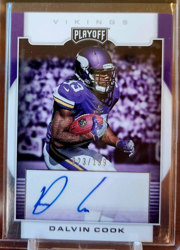2017 Dalvin Cook - Panini Playoff Rookie AUTO RC Ser # 23/199 (VERY ...