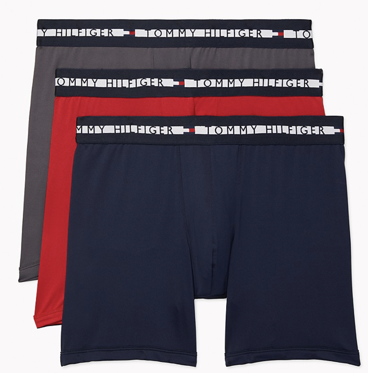 3 Pack TOMMY HILFIGER MICROFIBER STRETCH BOXER BRIEFS MEDIUM LARGE ...
