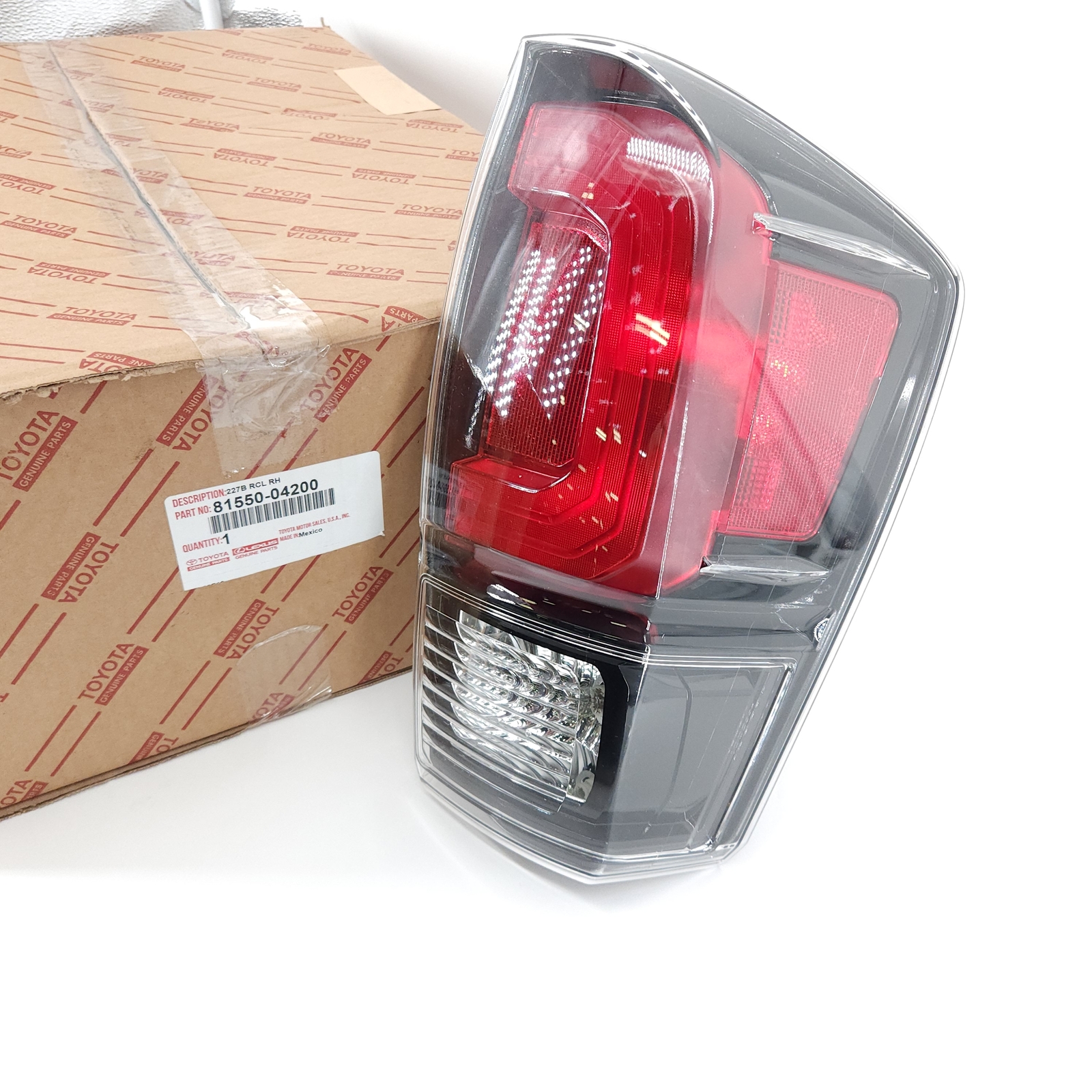 Genuine OEM Toyota 81550-04200 Passenger RH Tail Lamp Taillight 2016 ...