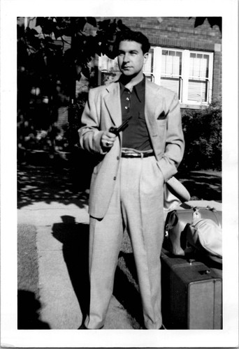 Dapper Handsome Classy Man Smoking Pipe Snapshot Americana 1950s ...