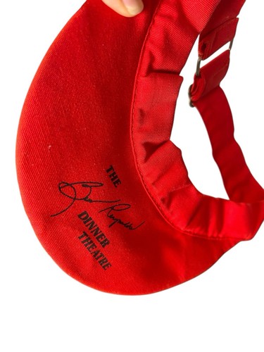 The Burt Reynolds Dinner Theatre Visor Hat Red RARE FIND Signed-in ...