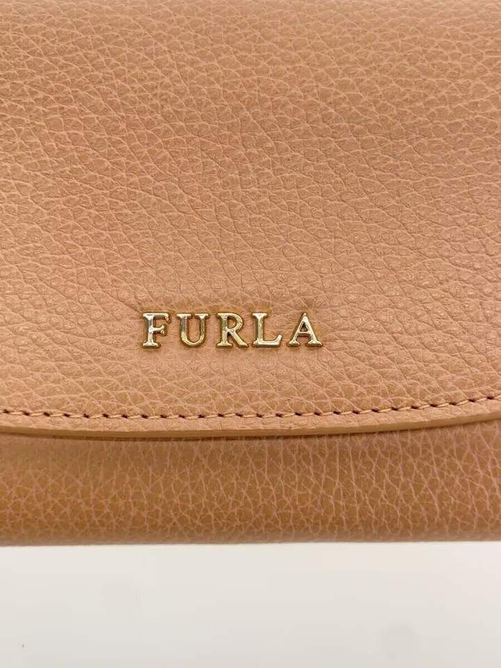 FURLA Long Wallet Leather Pink Plain Women's | eBay