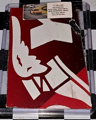 TY DILLON RACE USED COMPOSITE 2025 BOWMAN GRAY #10 SEA BEST NASCAR ...