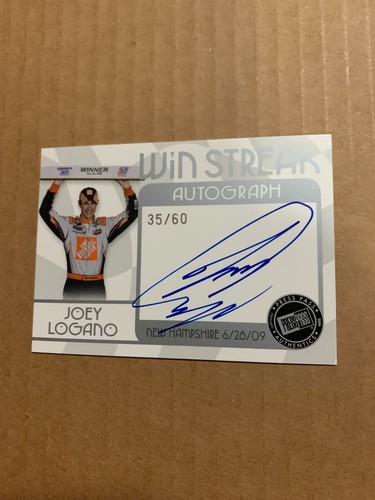2009 JOEY LOGANO PRESS PASS PREMIUM WIN STREAK AUTOGRAPH 35/60 | eBay