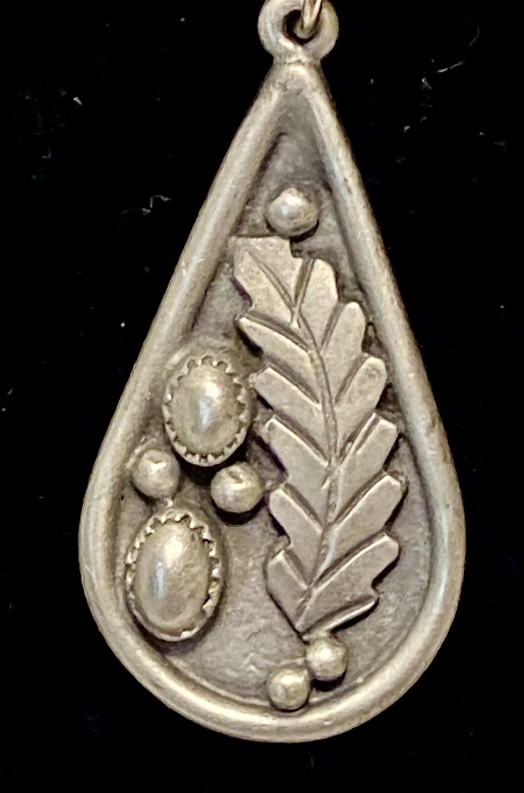 Rare George S. Preisner Pewter Necklace Vintage 2 In … - Gem