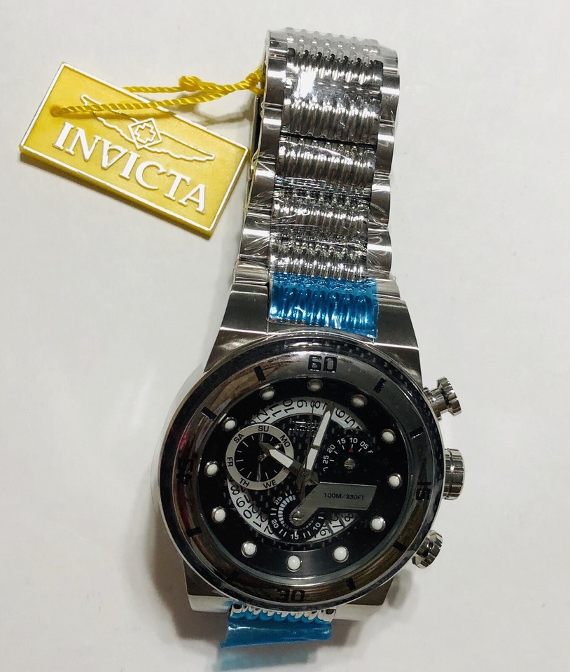 Invicta Collection Mens 25280 S1 Rally Black Carbon Fiber Dial Stele ...