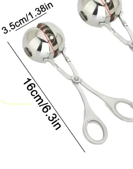 Meatball Maker Spoon Non Stick Thick Stainless Steel Meat Baller- Small ...
