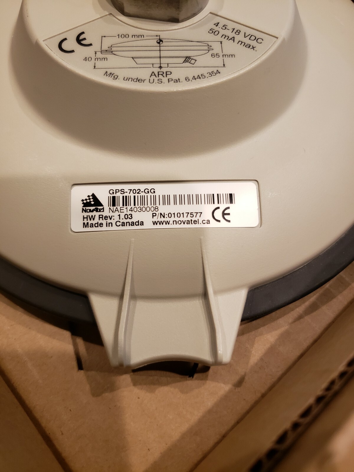 RAVEN P/N 10630173192 Novatel GPS-702-GG Antenna RTK GPS*GNSS*GLONASS ...