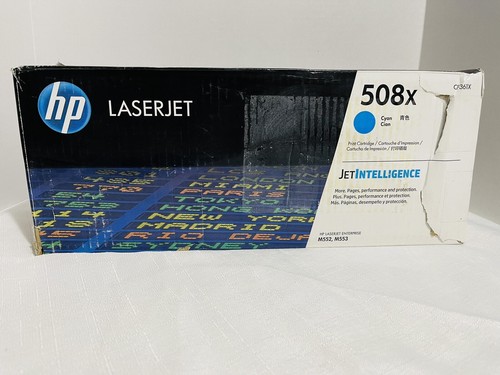HP 508X Cyan HighYield OEM Toner Cartridge LaserJet CF361X NOB Sealed ...