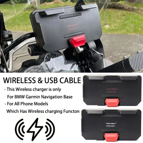 For BMW R1200GS R1250GS F700 F800GS S1000XR Wireless Charging GPS Phone ...