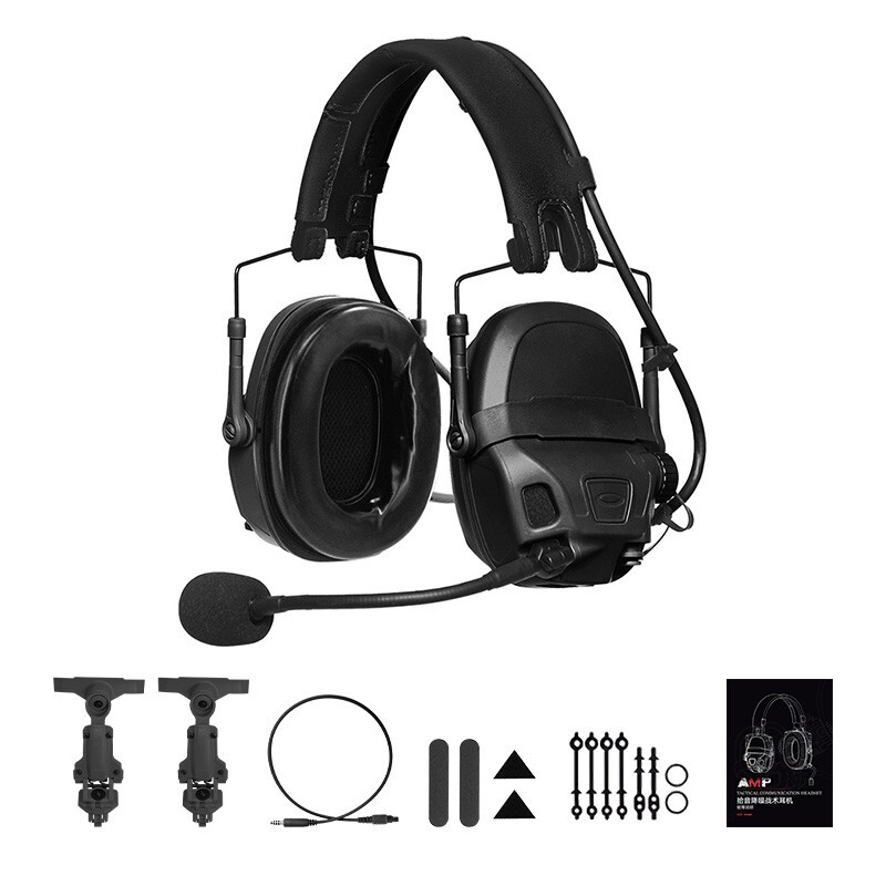 FCS AMP Tactical Noise Reduction Communication Headset & V20 V60 PTT | eBay