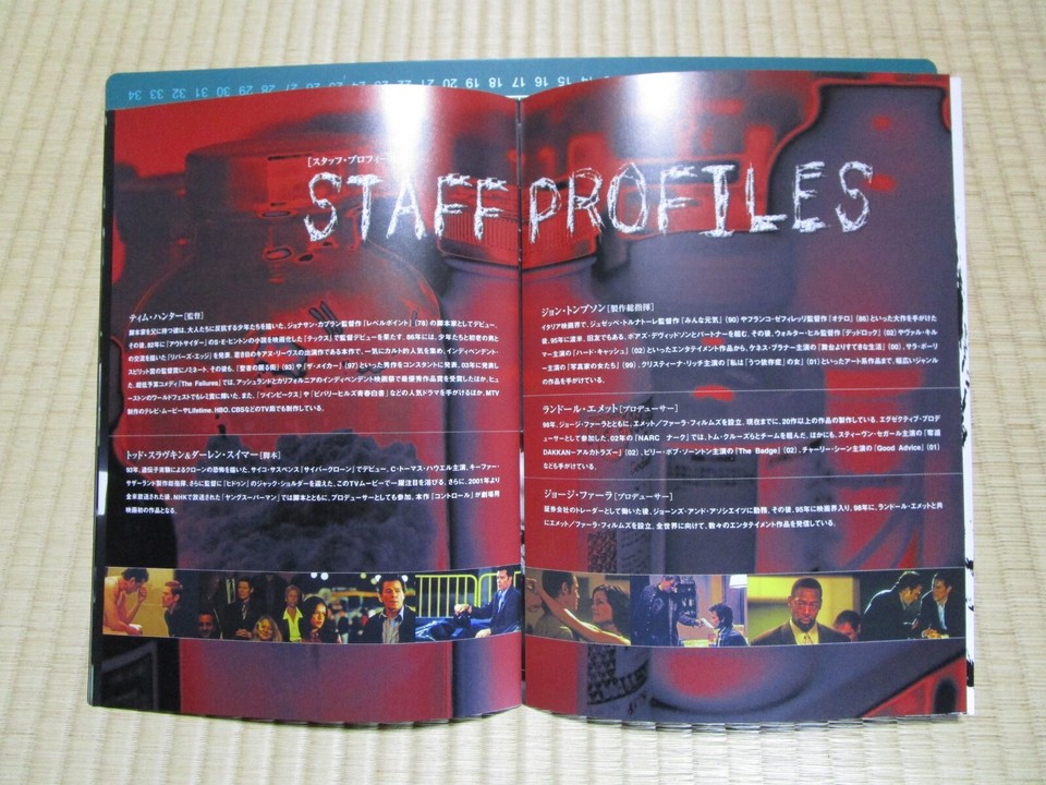 Film "Control" Tim Hunter Ray Liotta Willem Dafoe Movie Program ...