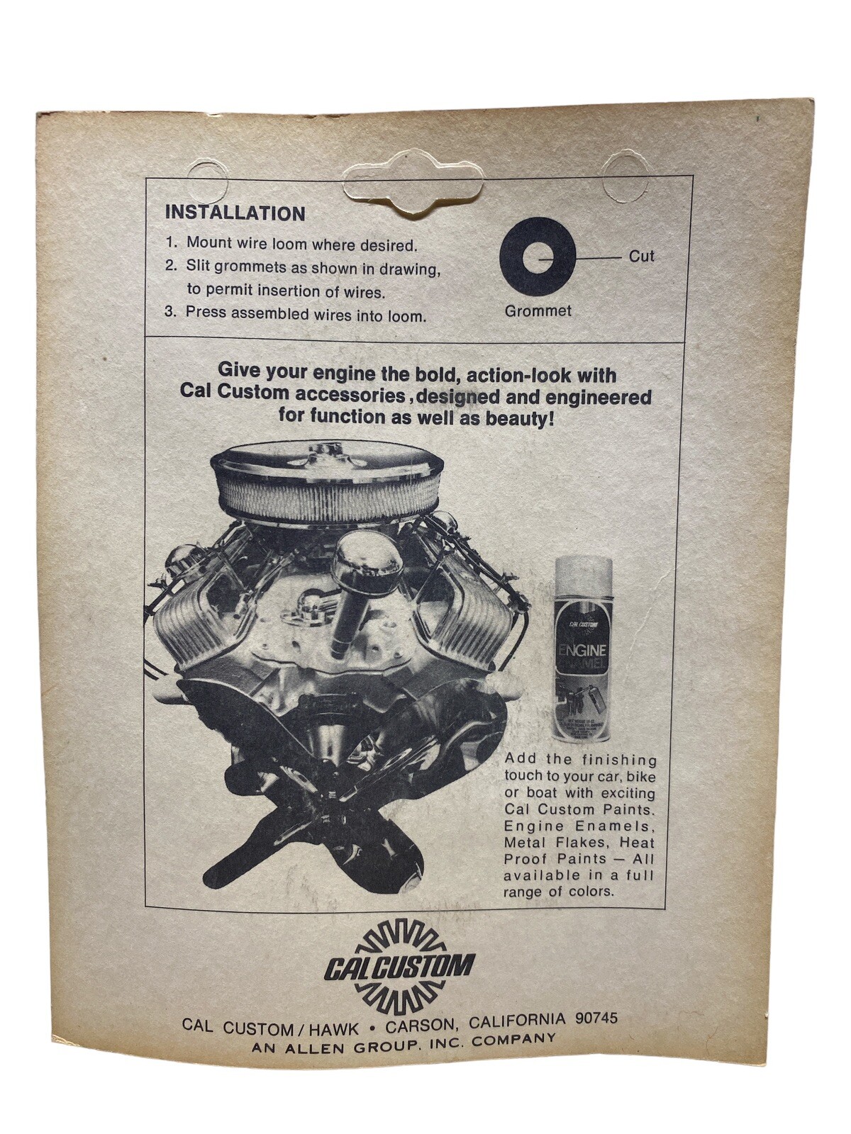 NOS Cal Custom Chrome Custom Wire Loom #6061 Fit's 2 Wires & 2 Looms in ...