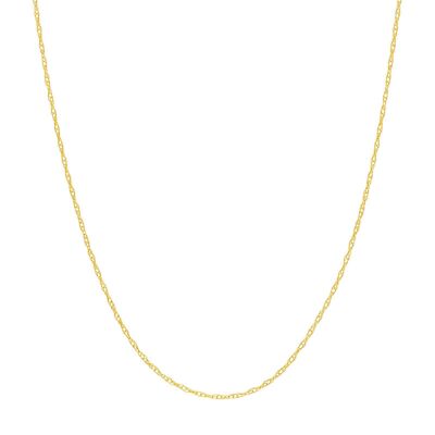 0.6mm Open Dainty Twisted Rope Chain Necklace Real Solid 14K Real ...
