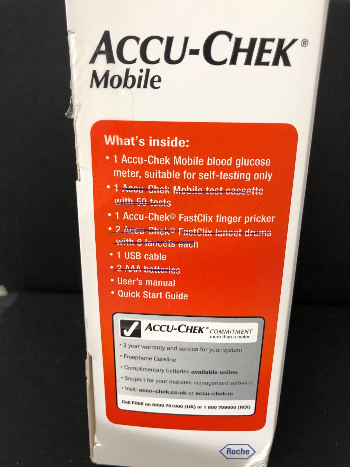 Accu-Chek Mobile Diabetic Blood Glucose Monitoring System Meter ...