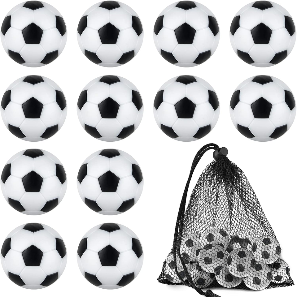 12 Pieces 32Mm Foosball Balls Table Multicolor Football Soccer ...