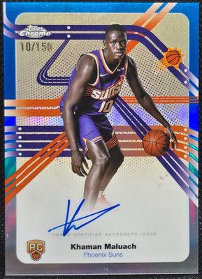 2025-26 Topps Chrome Khaman Maluach Next Stop Signatures Auto Blue 10/ ...