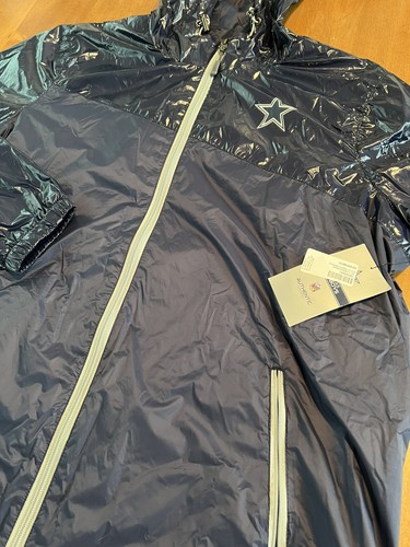 Dallas Cowboys Rain Jacket Women’s Size XL Hooded Windbreaker New NFL ...