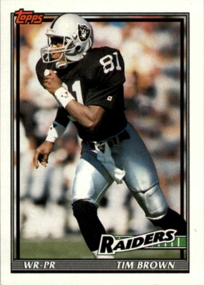 1991 Topps NFL Tim Brown #85 | eBay