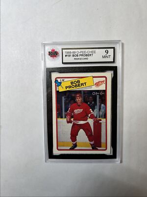 1988-89 O-Pee-Chee Bob Probert Rookie KSA 9 . #181 | eBay