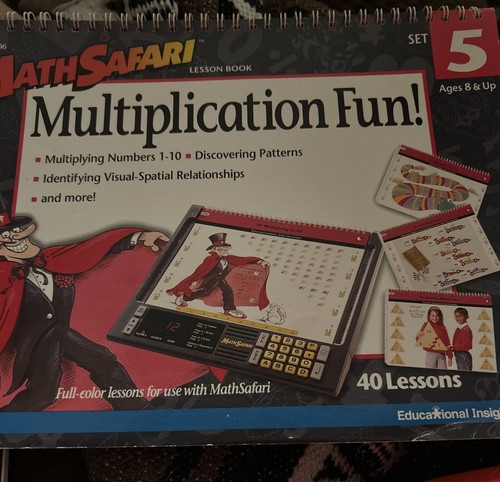 Math Safari Multiplication Fun Set 5 For Ages 8 & Up Free Shipping ...