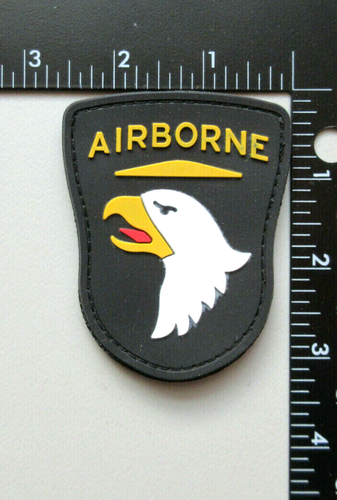 U.S. ARMY 101ST AIRBORNE DIVISION MILITARY PVC RUBBER HOOK & LOOP ...